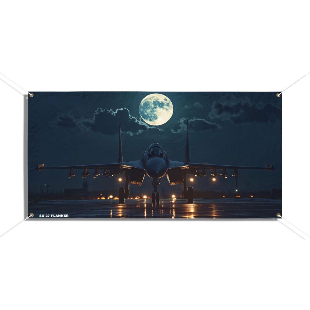 Su-27 Flanker Fighter Jet Vinyl Banner Aviation Decor Perfect Gift - Etsy
