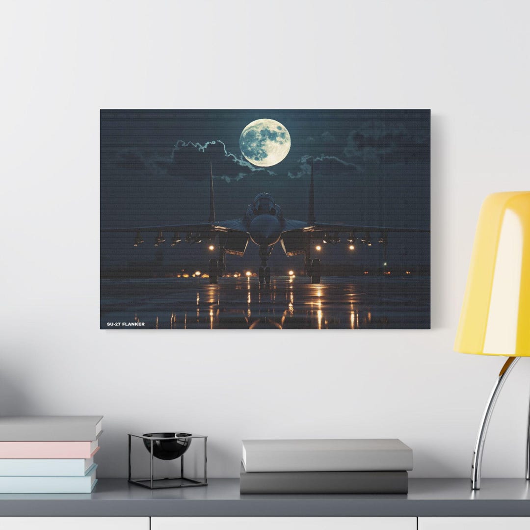 Su-27 Flanker Fighter Jet Canvas Poster Iconic Russian Aircraft Perfect ...