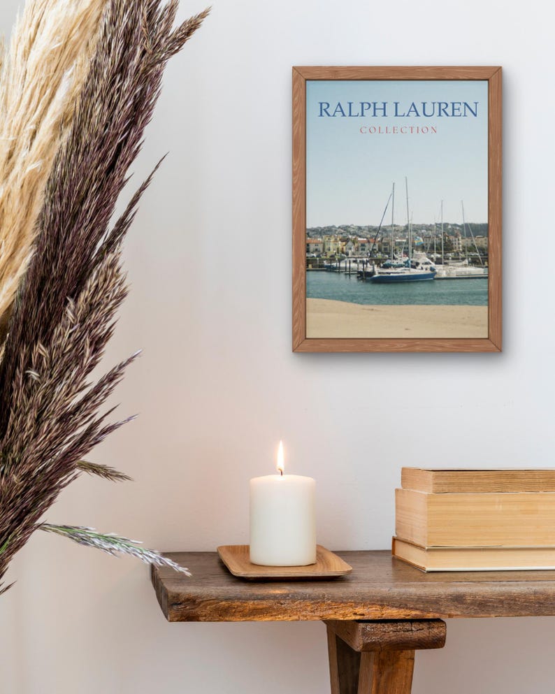 Ralph Lauren Poster, Vintage Magazine Poster, Old Ralph Lauren, Digital ...