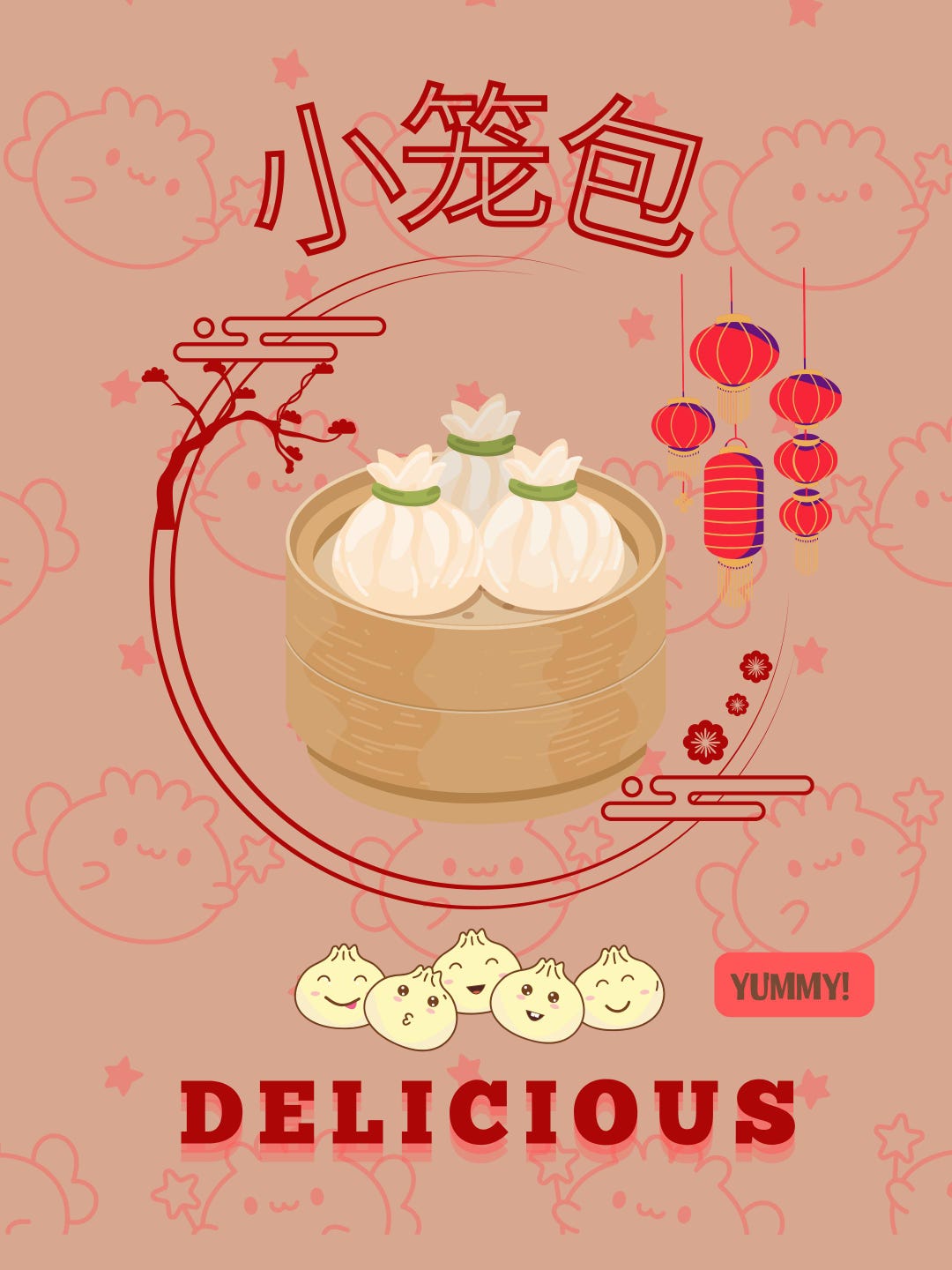 Xiaolongbao Dumpling Print | Asian Kitchen Art (digital Download - Etsy