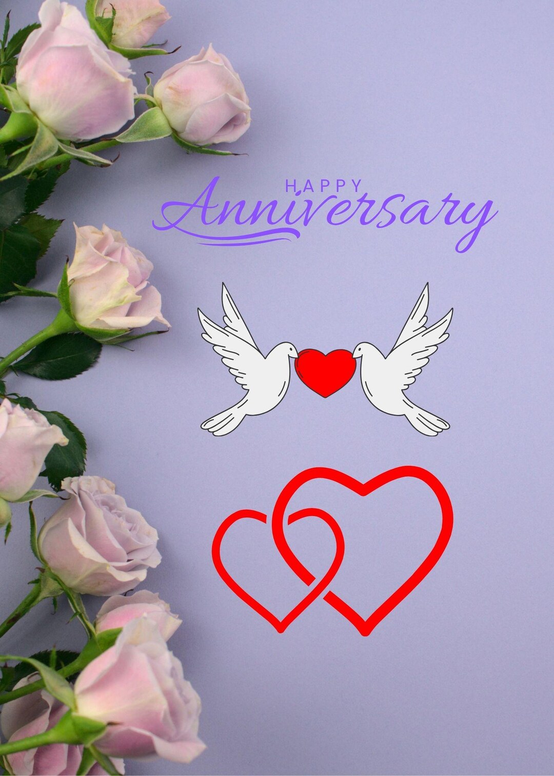 Romantic Anniversary Card: Printable Love Gift (digital Download) - Etsy