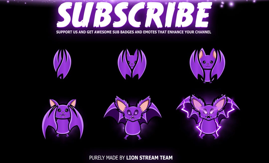 Bat Sub Badges, Twitch Sub Badges, Bat Badges, Twitch Sub Badges, Bat ...