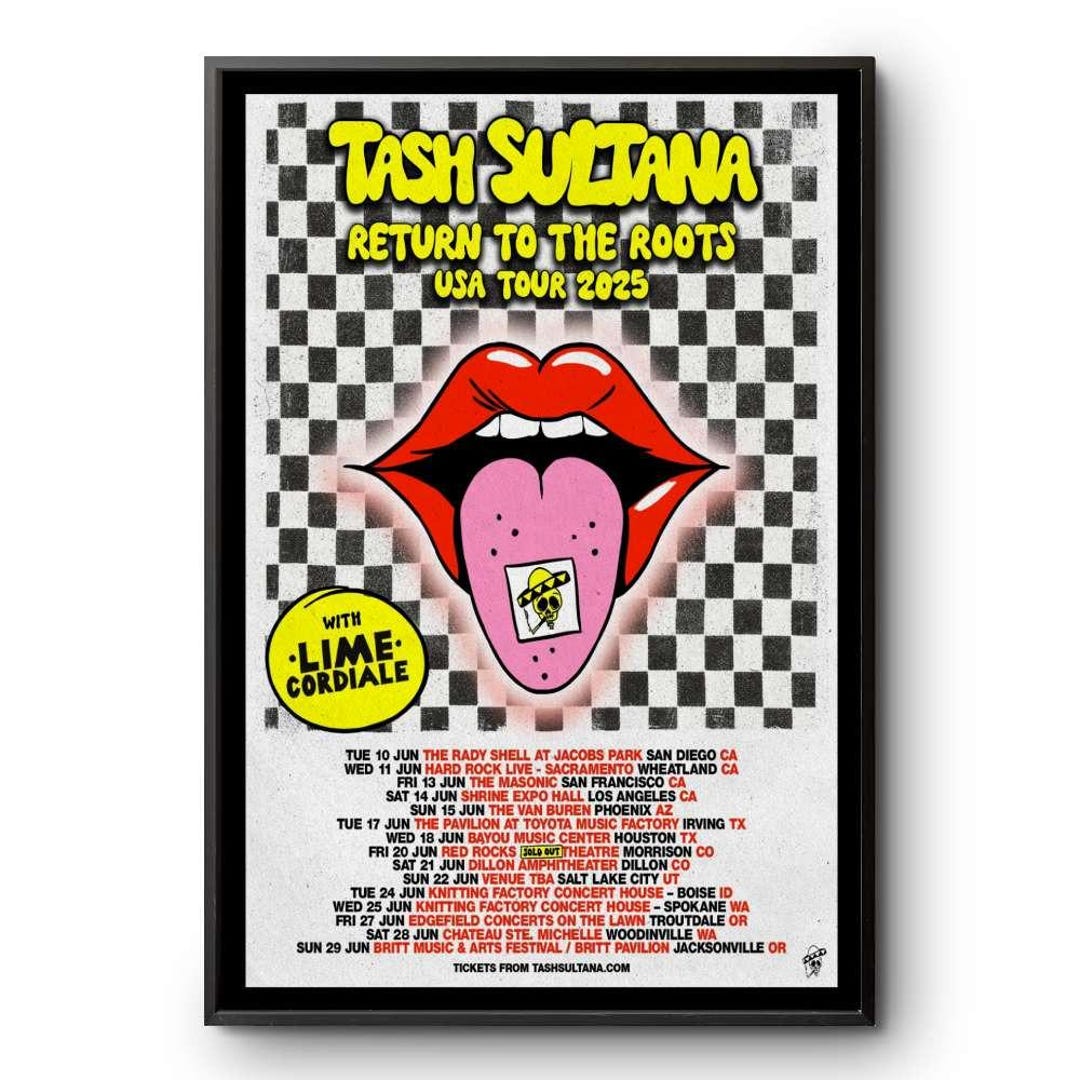 Tash Sultana Tour U.S 2025 Poster - Etsy