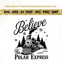 Polar Express SVG Bundle: North Pole, Train Depot, Christmas Train Gift ...