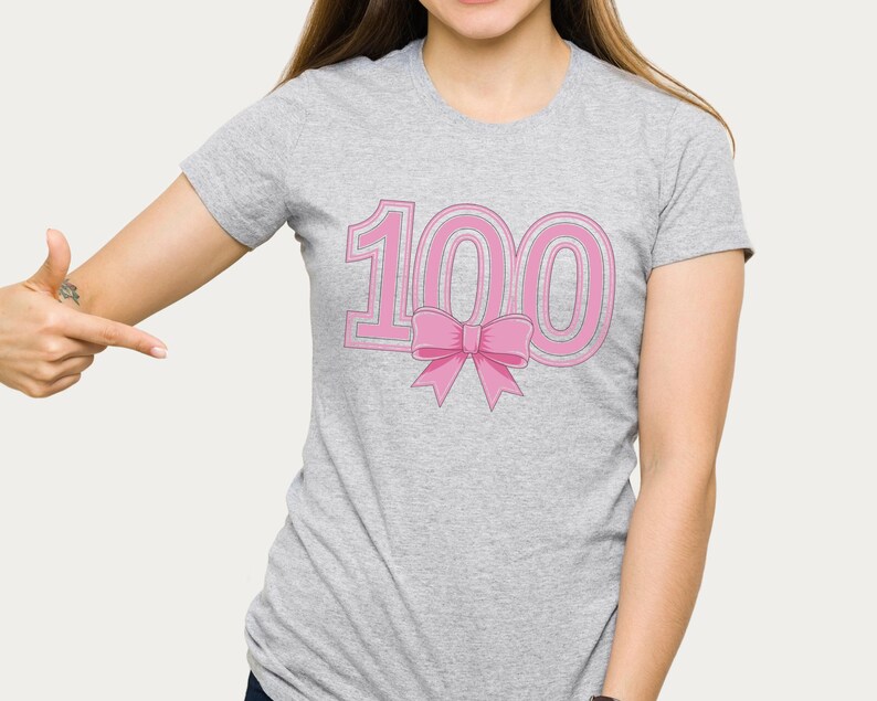 100 Days of School Coquette PNG, Teacher 100 Days Bracelet Png ...