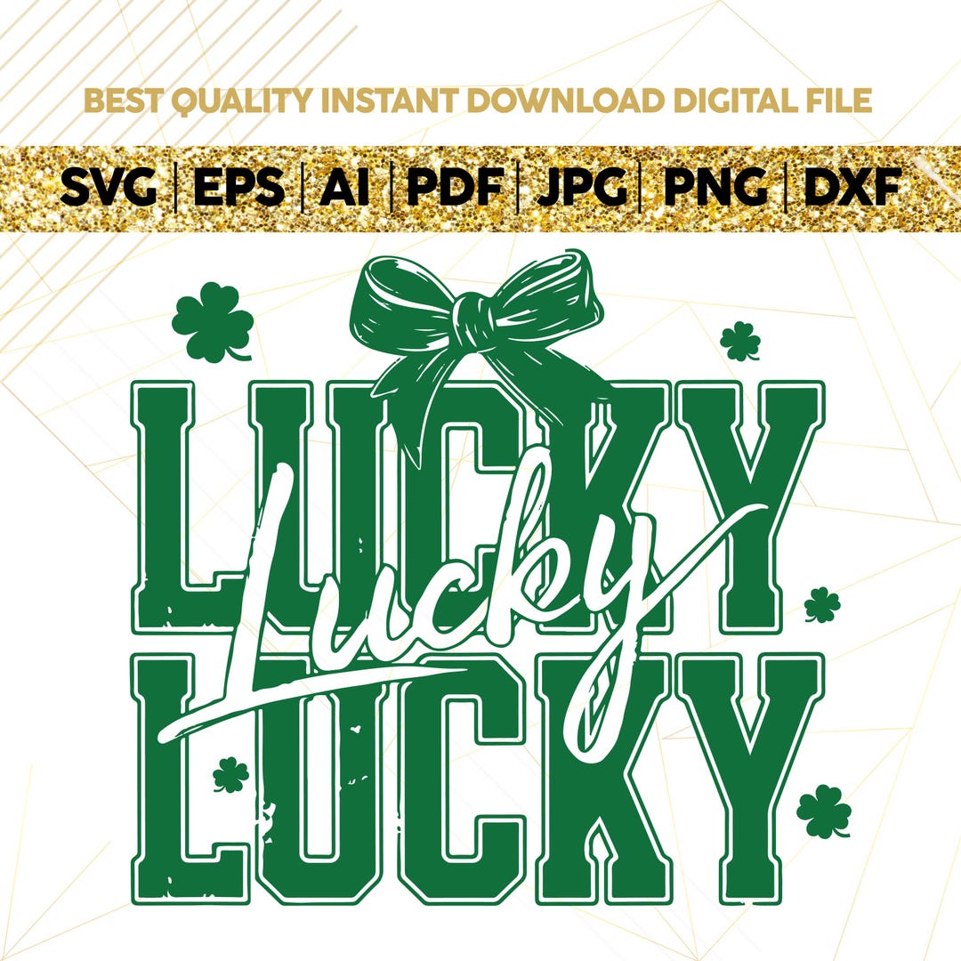 Lucky Varsity Png, St Patrick's Day Png, Retro Shamrock Png, Lucky Png ...