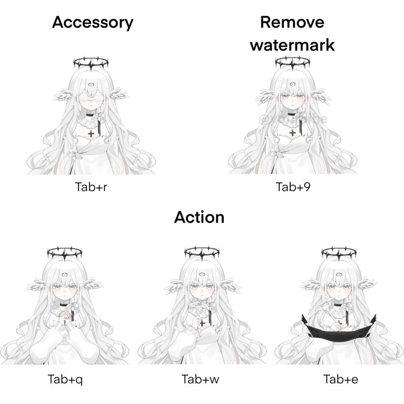 Angel modelo live2D [modelo Vtuber prediseñado/TOTALMENTE EQUIPADO ...