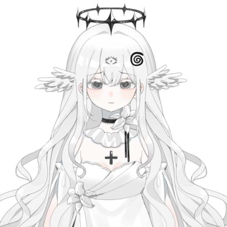 Angel modelo live2D [modelo Vtuber prediseñado/TOTALMENTE EQUIPADO ...