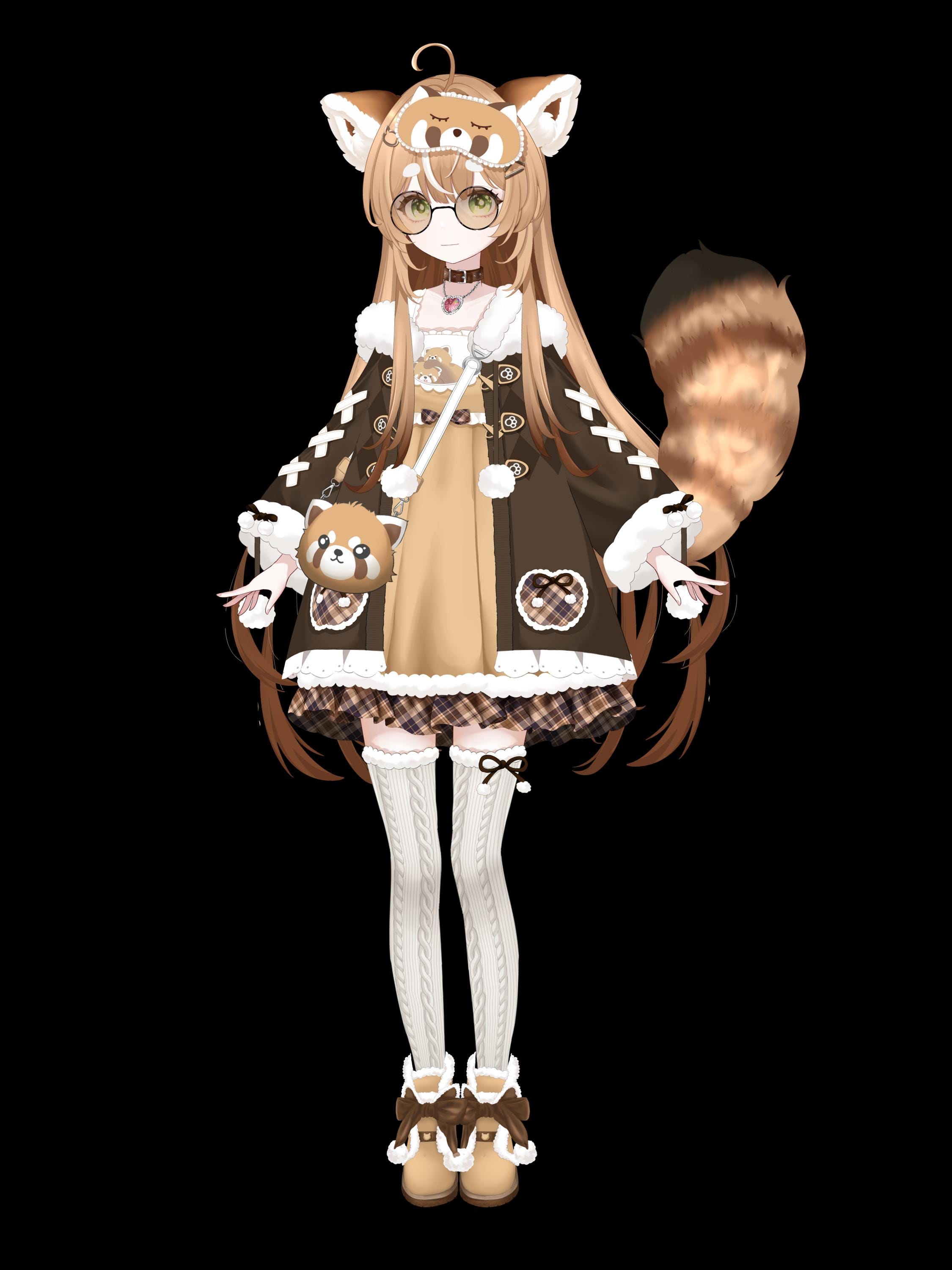 Modelo live2D Red Panda [Modelo Vtuber prediseñado/TOTALMENTE EQUIPADO/Listo para usar/Vtube ...