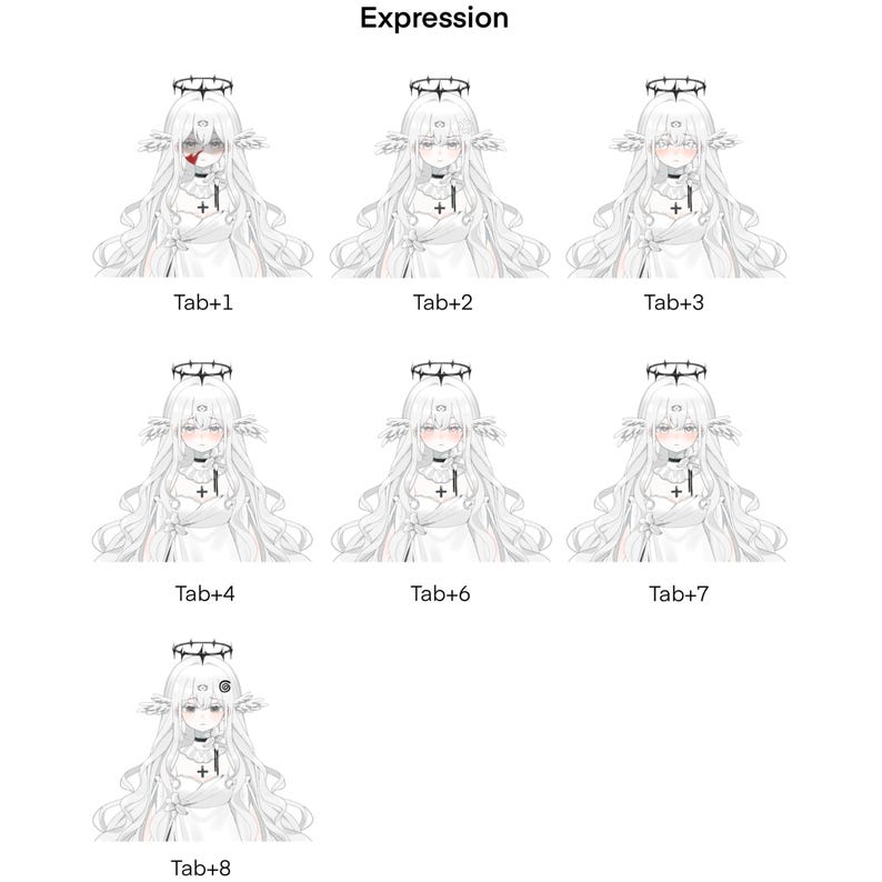 Angel modelo live2D [modelo Vtuber prediseñado/TOTALMENTE EQUIPADO ...