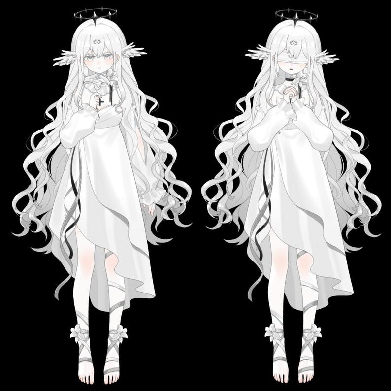 Angel modelo live2D [modelo Vtuber prediseñado/TOTALMENTE EQUIPADO ...
