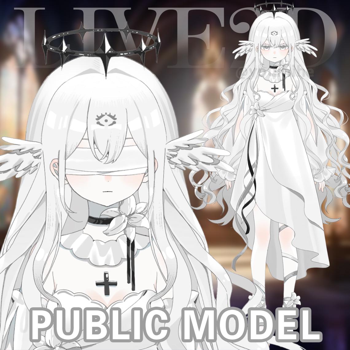 Angel modelo live2D [modelo Vtuber prediseñado/TOTALMENTE EQUIPADO/listo para usar/Vtube Studio ...