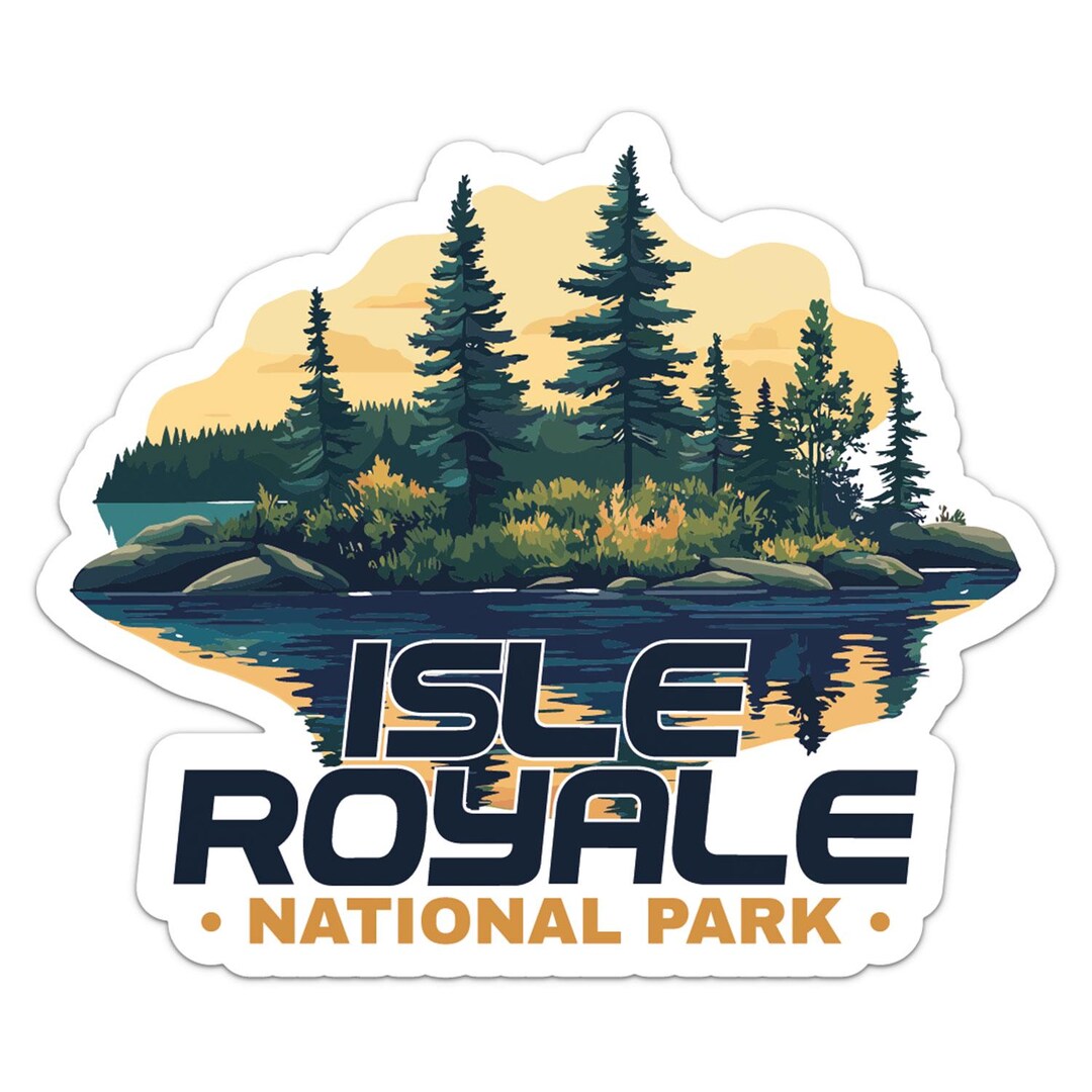 Isle Royale National Park Sticker Vinyl Car Bumper Decal - Etsy