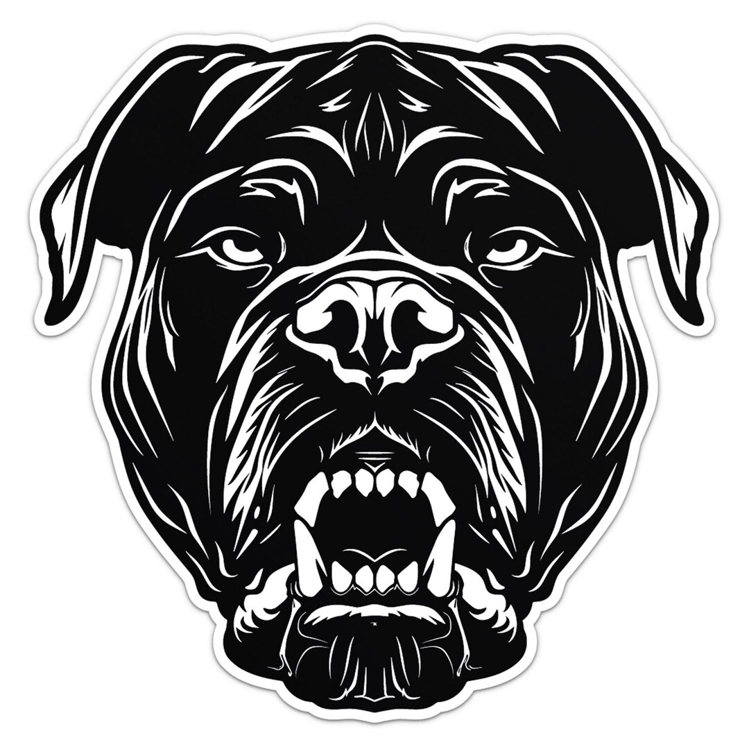 Angry Cane Corso Dog Sticker Car Bumper Decal - Etsy