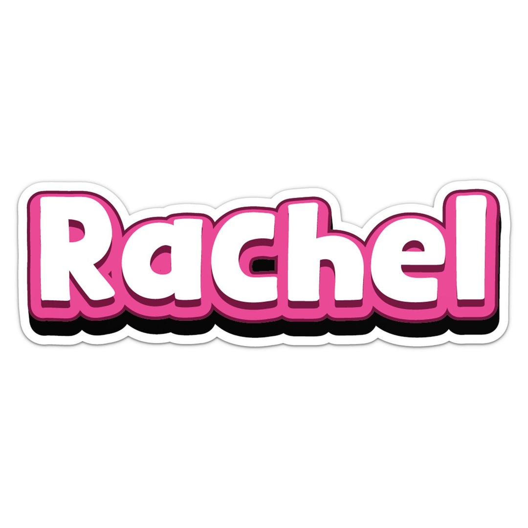 Rachel Name Sticker Car Bumper Decal - Etsy