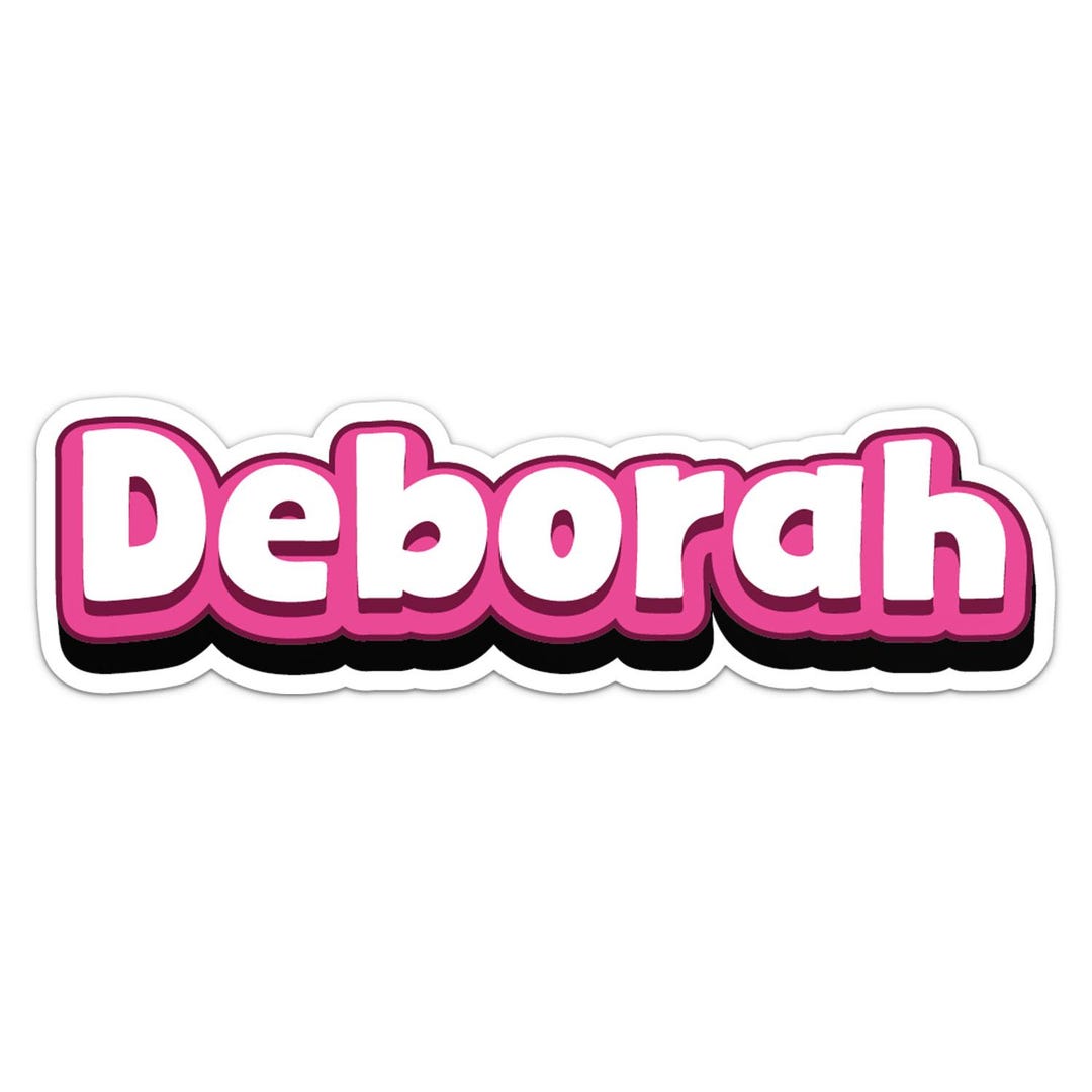 Deborah Name Sticker Car Bumper Decal - Etsy