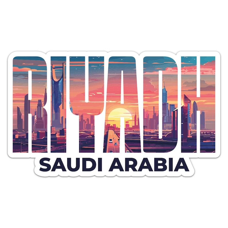 Saudi Arabia Riyadh City Sticker Car Bumper Vinyl Decal - Etsy