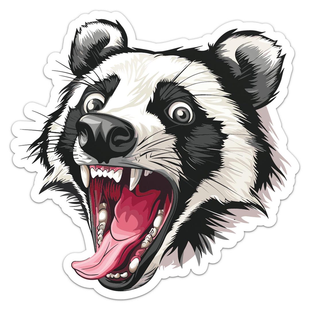 Funny Badger Sticker Car Bumper Decal - Etsy