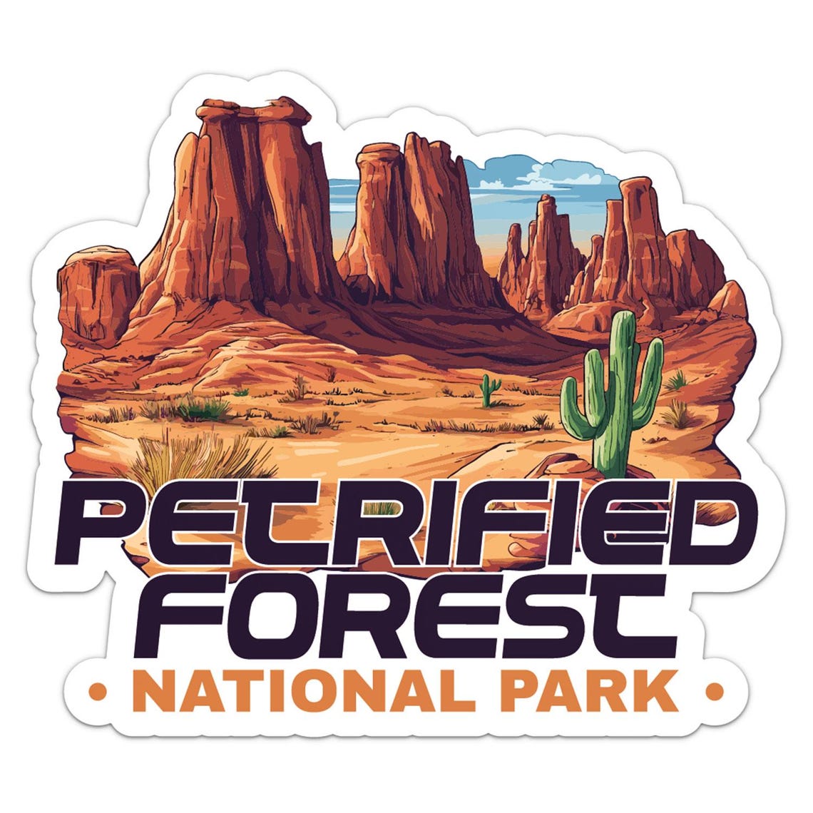 Petrified Forest National Park Sticker Vinyl Car Bumper Decal - Etsy