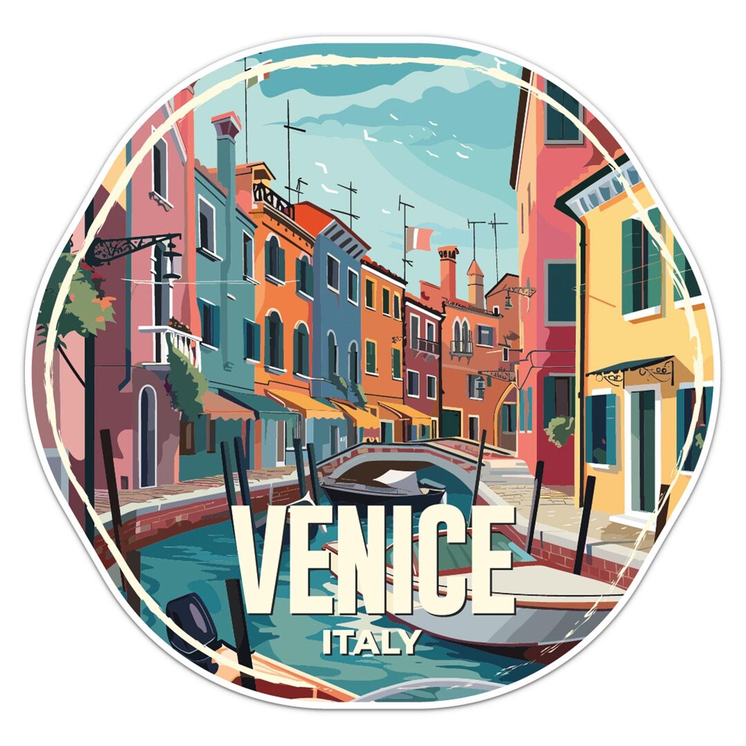 Italy Venice City Sticker Car Bumper Decal - Etsy