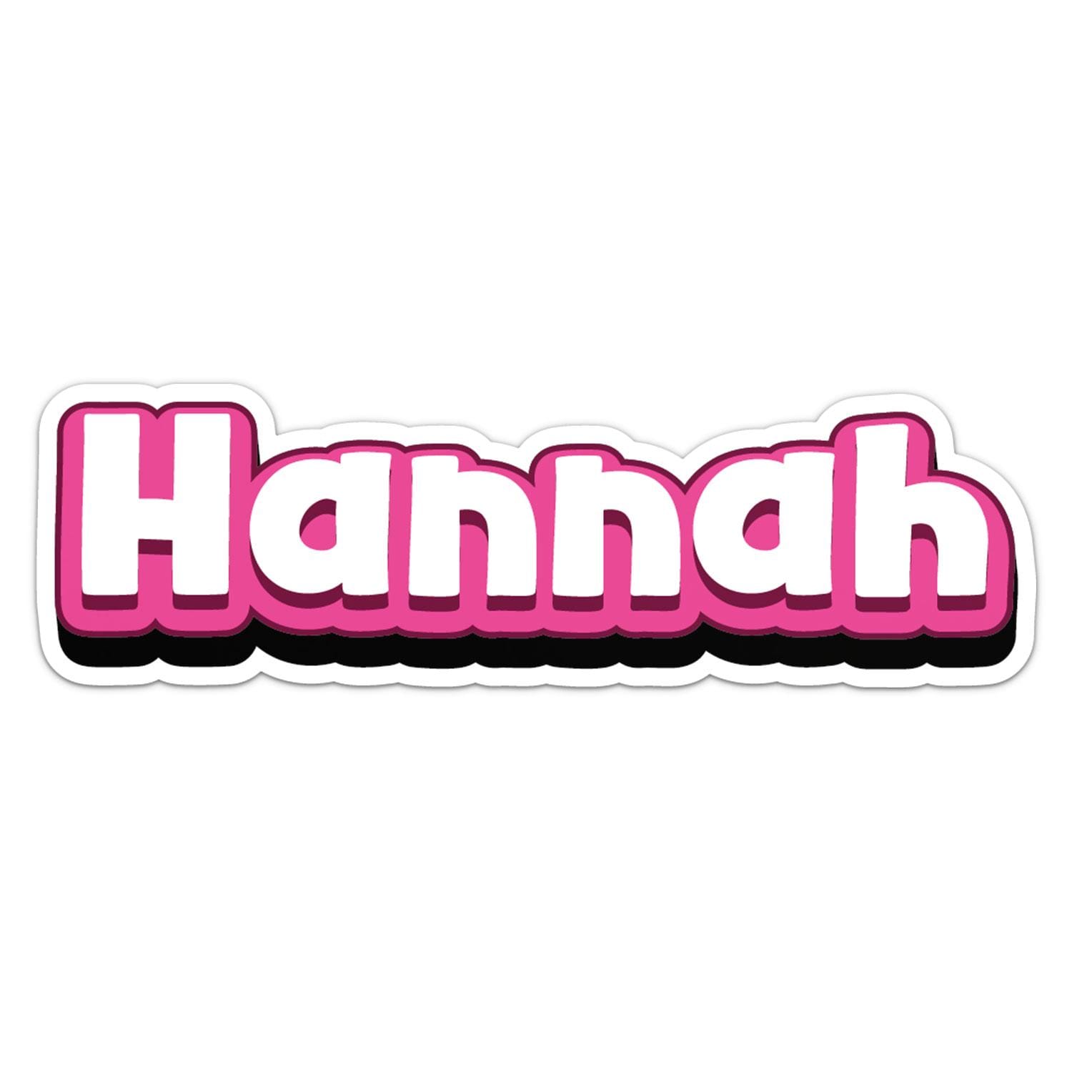 Hannah Name Sticker Car Bumper Decal - Etsy