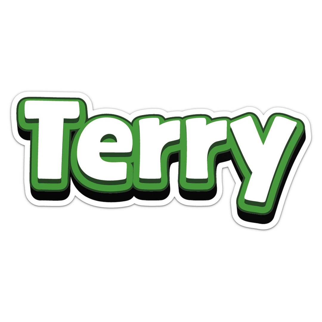 Terry Name Sticker Car Bumper Decal - Etsy
