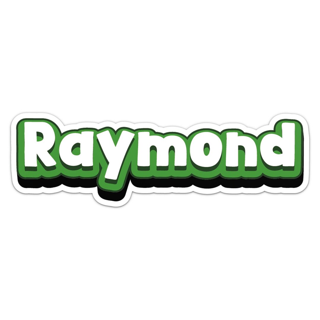 Raymond Name Sticker Car Bumper Decal - Etsy