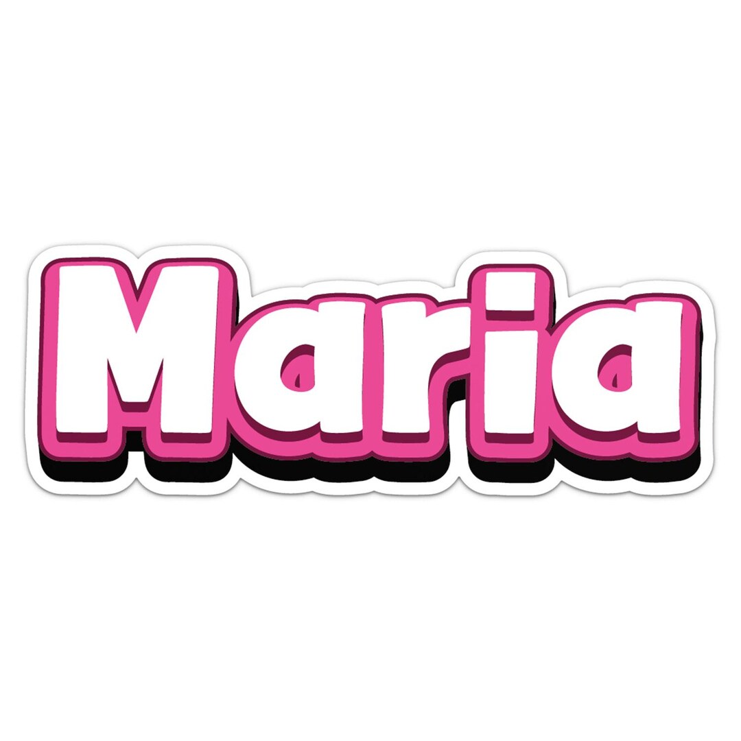 Maria Name Sticker Car Bumper Decal - Etsy