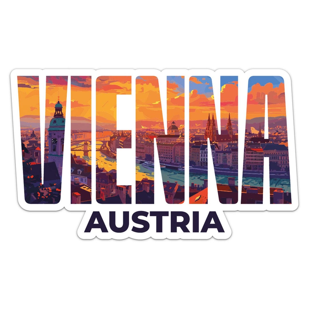 Austria Vienna City Sticker Car Bumper Vinyl Decal - Etsy