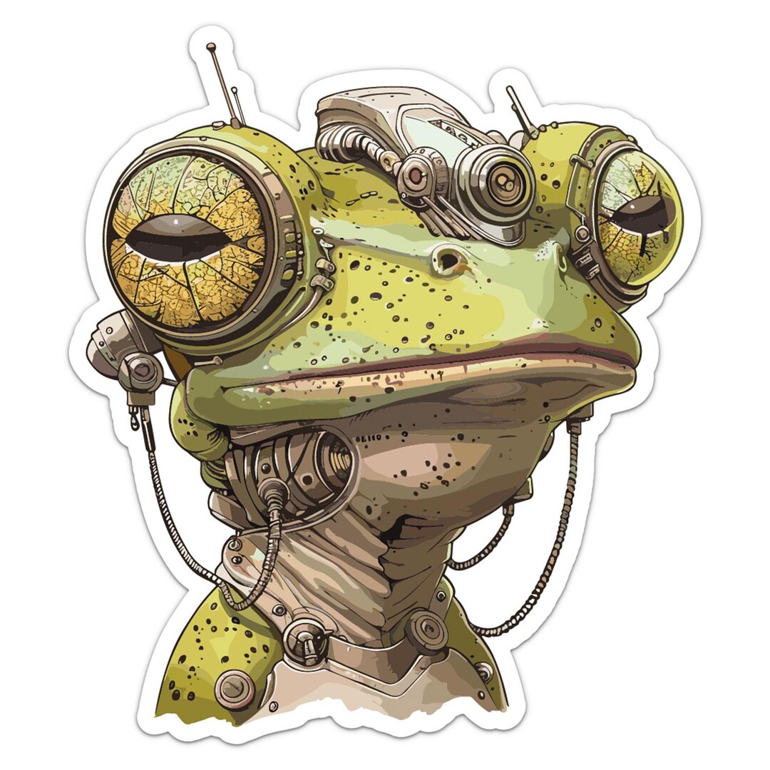 Biomechanical Frog Animal Robot Sticker Car Bumper Decal - Etsy