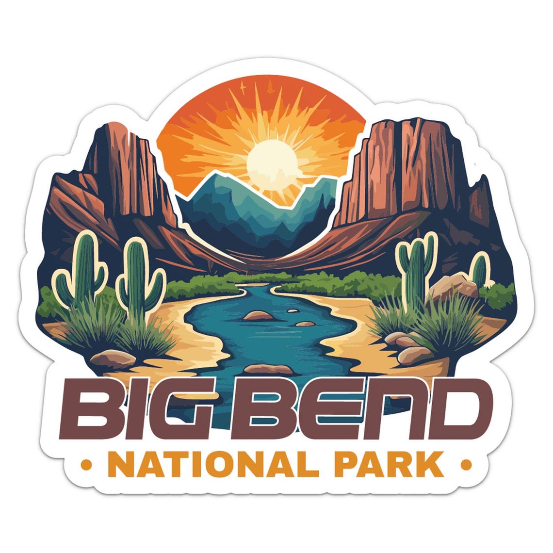 Big Bend National Park Sticker Vinyl Car Bumper Decal - Etsy