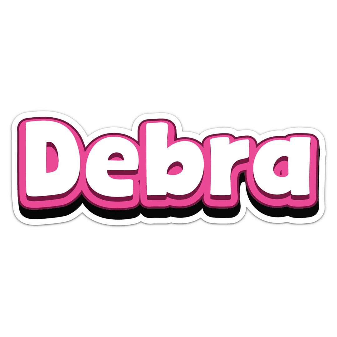 Debra Name Sticker Car Bumper Decal - Etsy