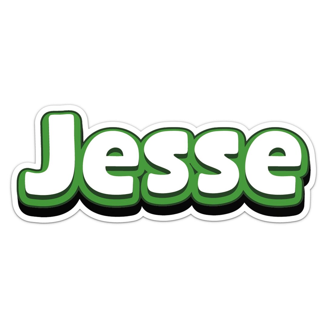 Jesse Name Sticker Car Bumper Decal - Etsy