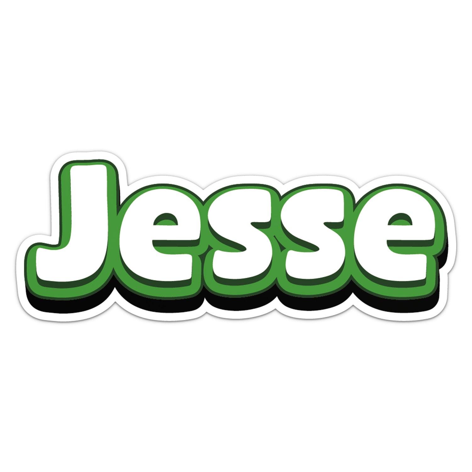 Jesse Name Sticker Car Bumper Decal - Etsy