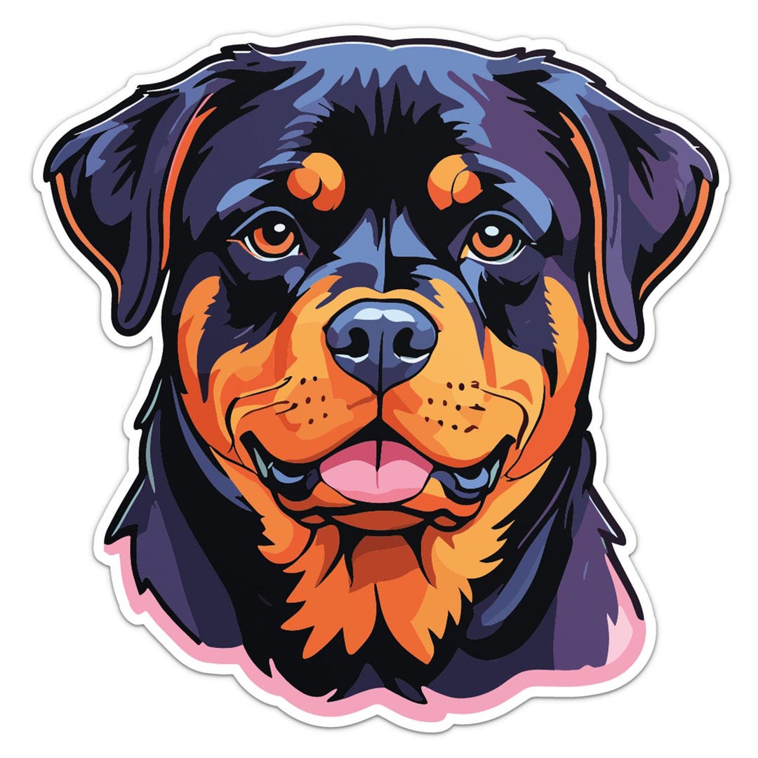 Funny Rottweiler Dog Sticker Car Bumper Decal - Etsy