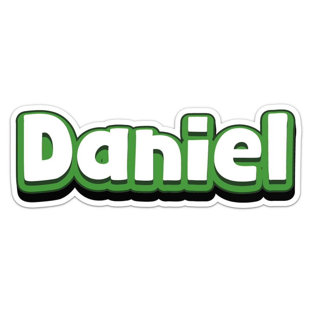 Daniel Name Sticker Car Bumper Decal - Etsy