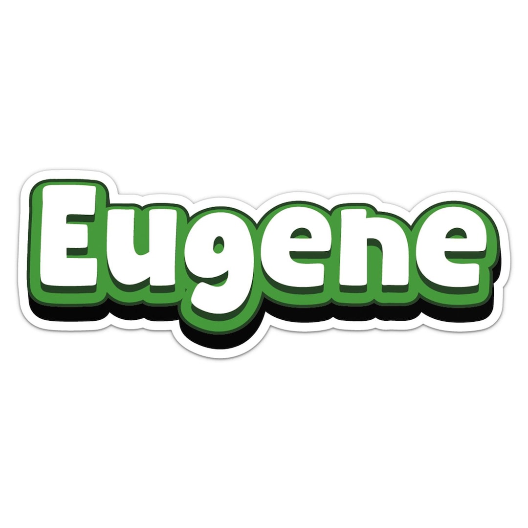 Eugene Name Sticker Car Bumper Decal - Etsy