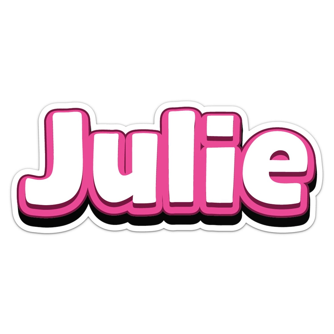 Julie Name Sticker Car Bumper Decal - Etsy
