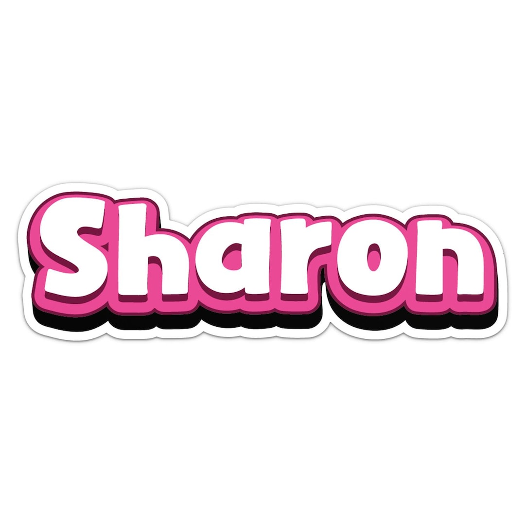 Sharon Name Sticker Car Bumper Decal - Etsy