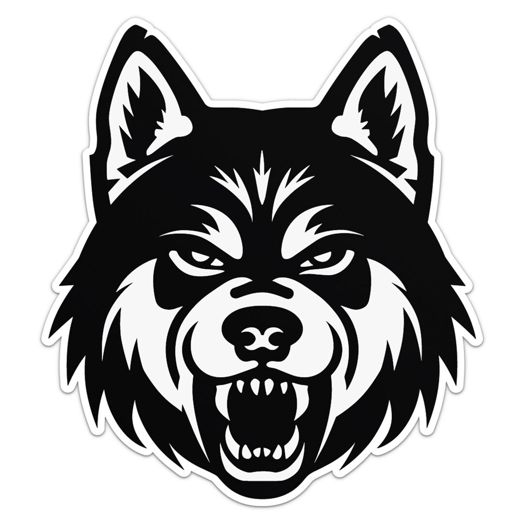 Angry Akita Dog Sticker Car Bumper Decal - Etsy