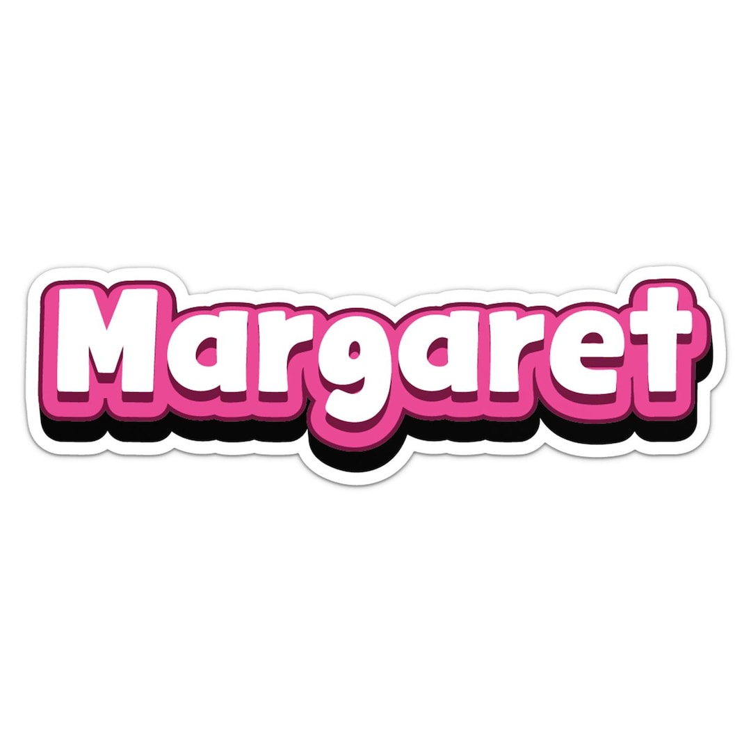 Margaret Name Sticker Car Bumper Decal - Etsy