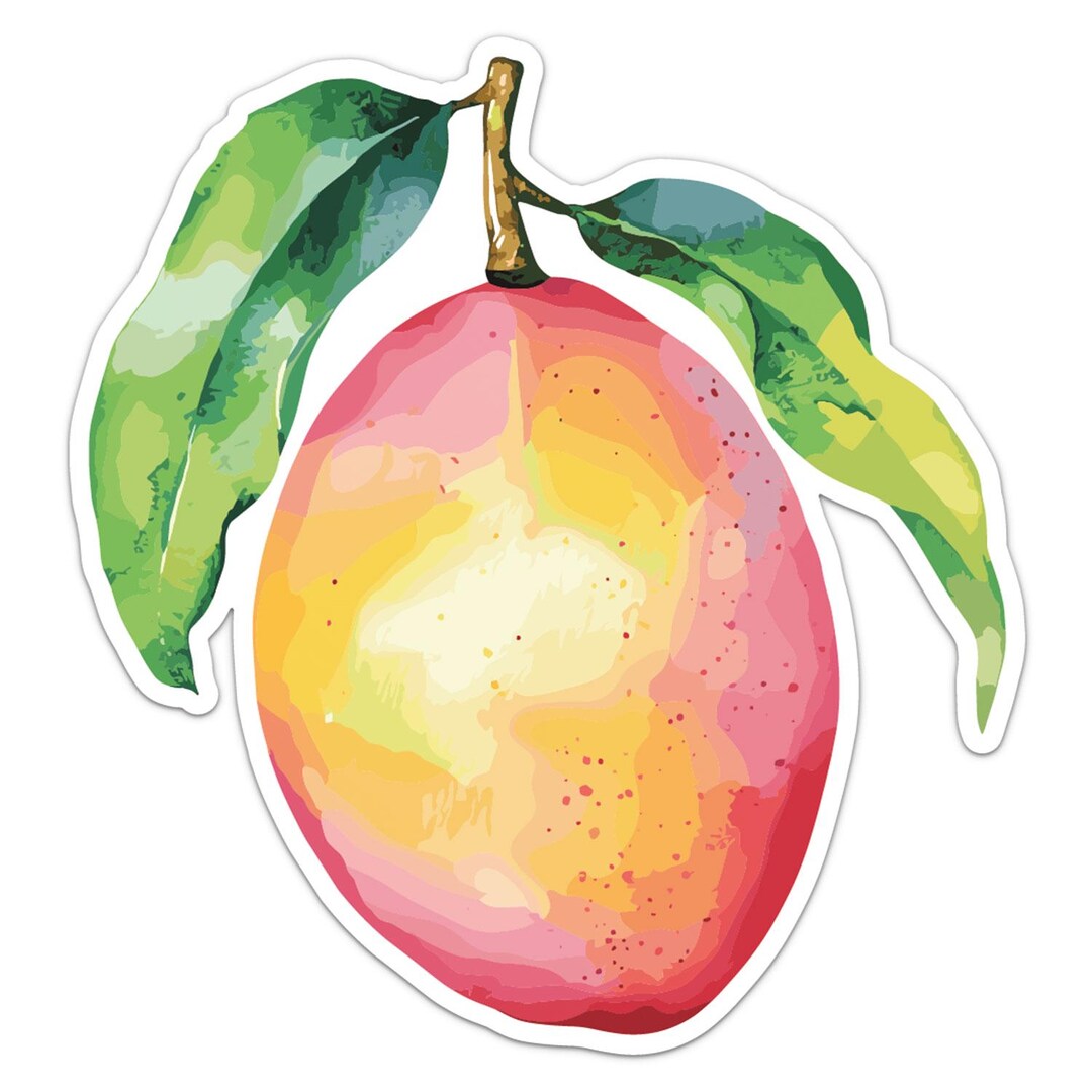 Watercolor Mango Sticker Car Bumper Decal - Etsy