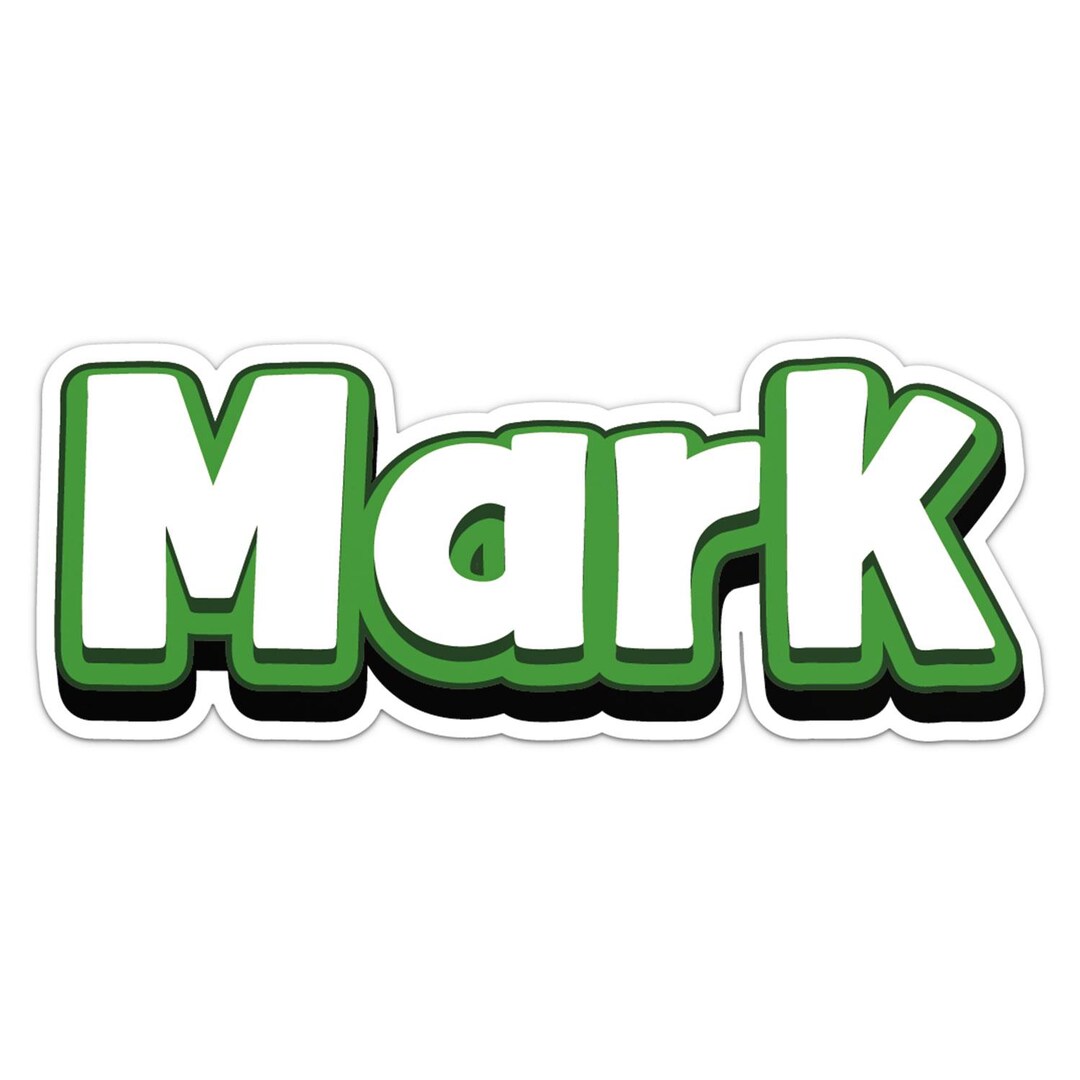Mark Name Sticker Car Bumper Decal - Etsy