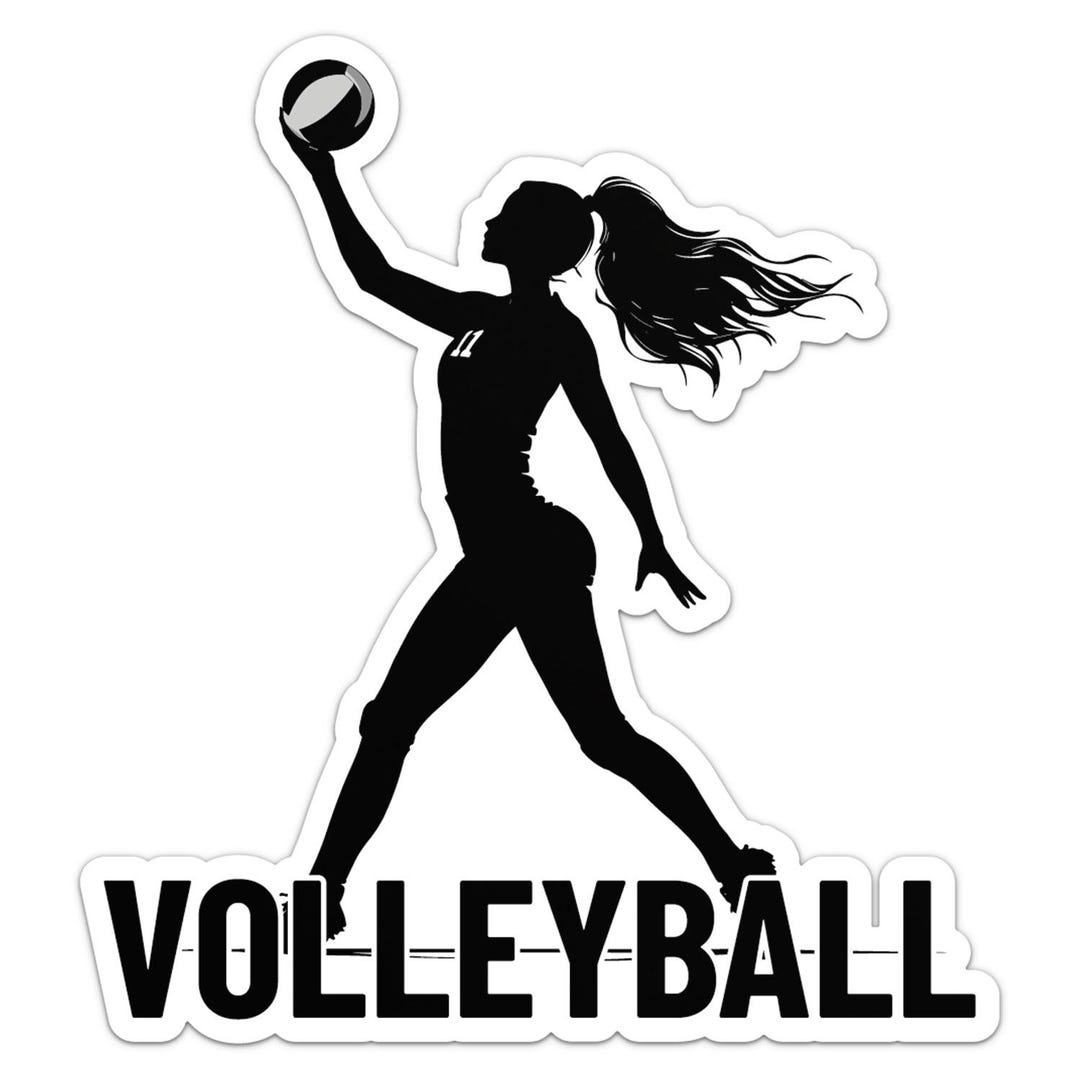Volleyball Sport Sticker Car Bumper Vinyl Decal - Etsy