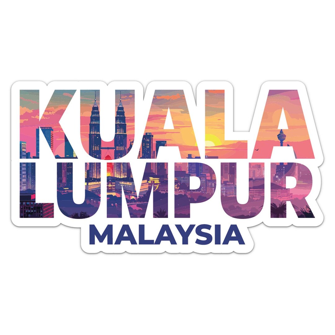 Malaysia Kuala Lumpur City Sticker Car Bumper Vinyl Decal - Etsy