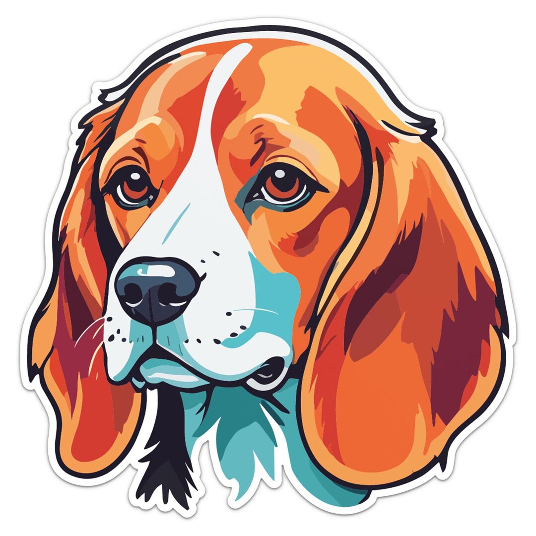 Funny Beagle Dog Sticker Car Bumper Decal - Etsy