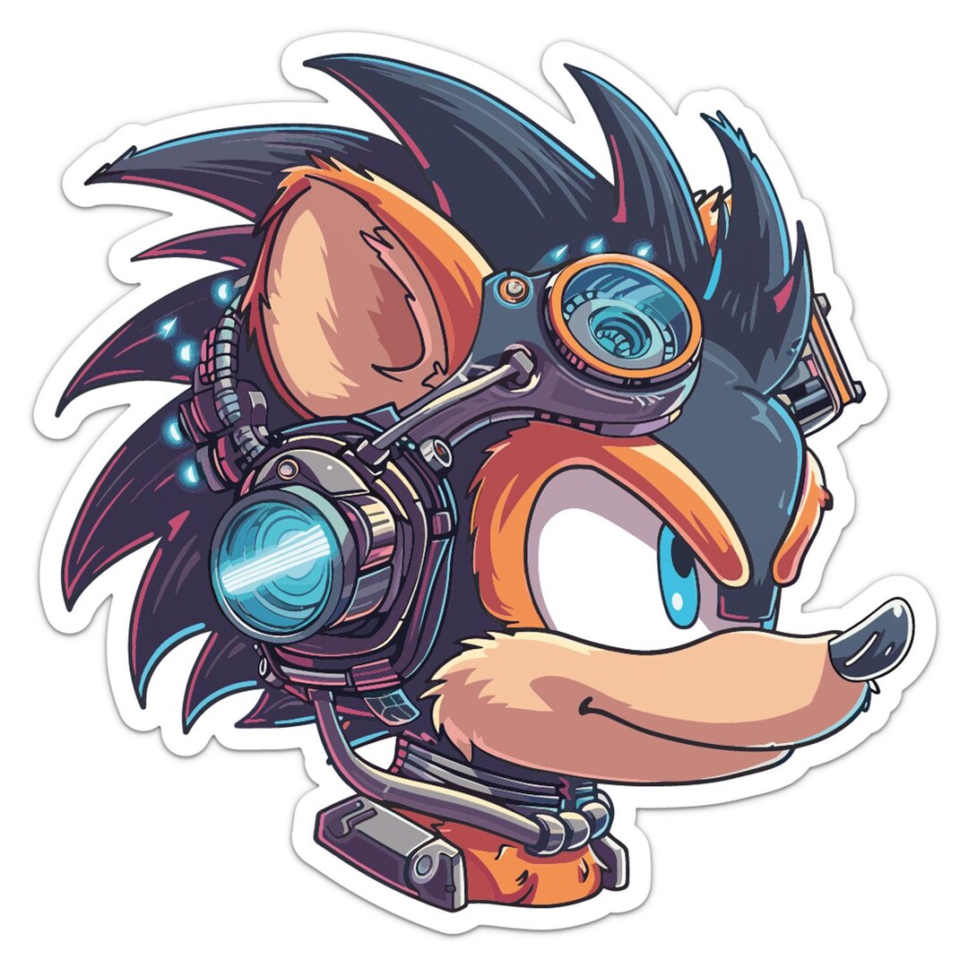 Biomechanical Hedgehog Animal Robot Sticker Car Bumper Decal - Etsy