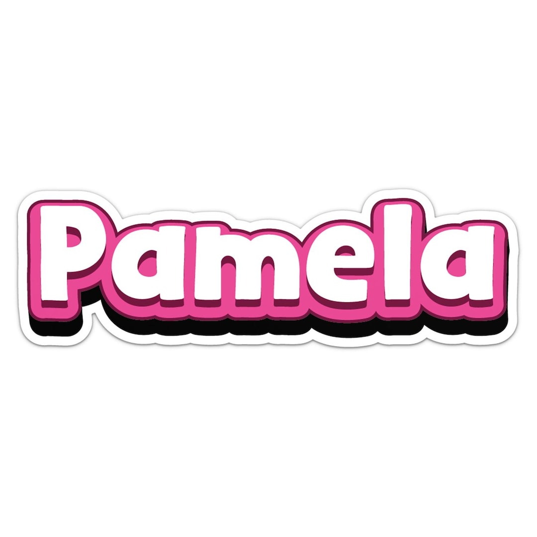Pamela Name Sticker Car Bumper Decal - Etsy
