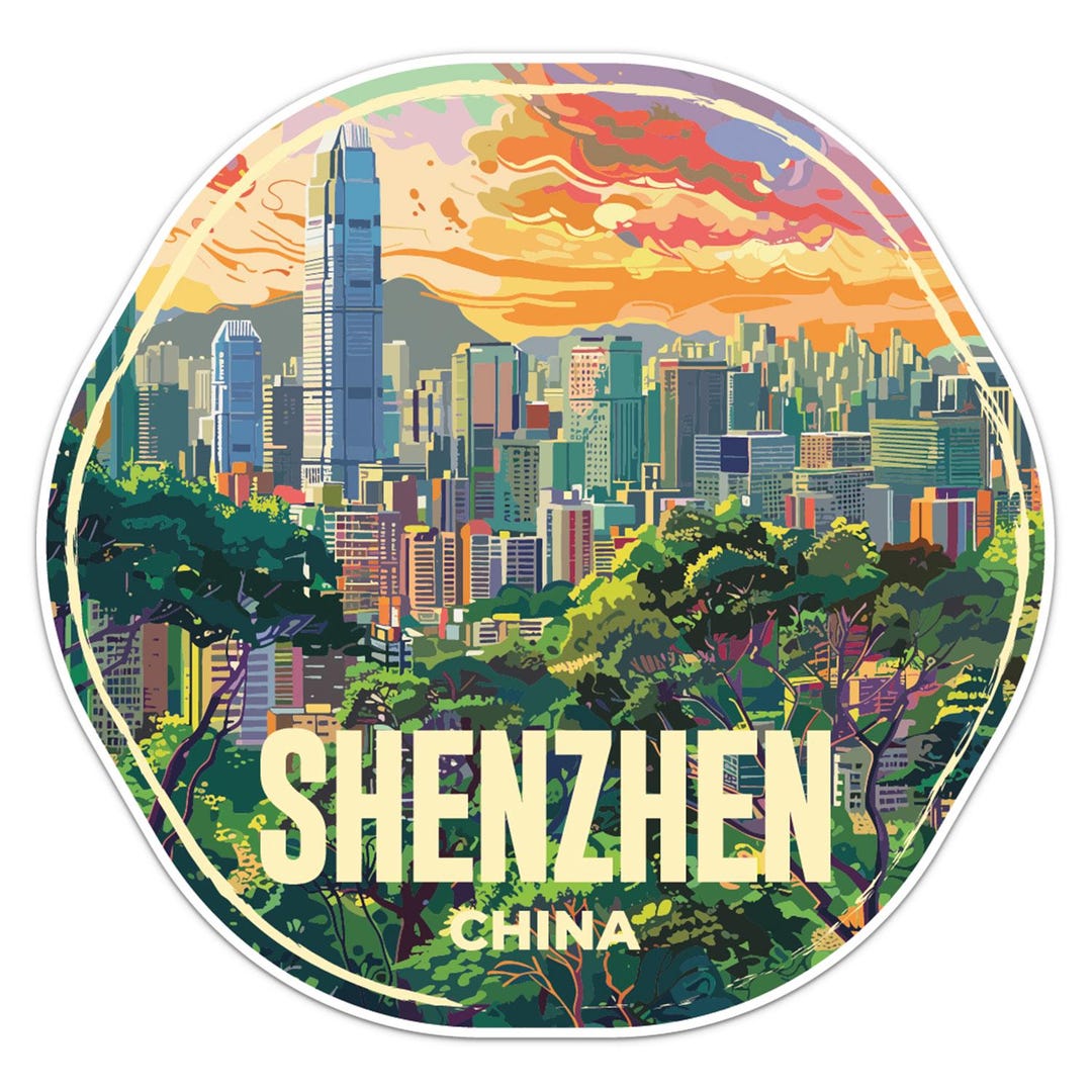 China Shenzhen City Sticker Car Bumper Decal - Etsy