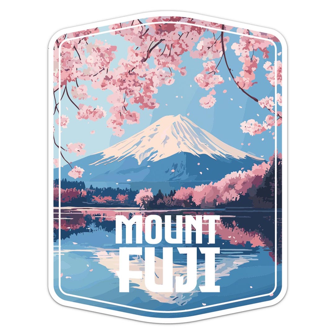 Mount Fuji Sticker Car Bumper Vinyl Decal - Etsy